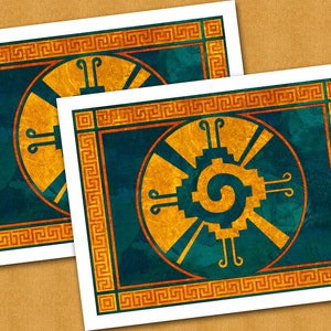 HUNAB KU - the Galactic Butterfly - Southwest Collection - Set of 2 ...