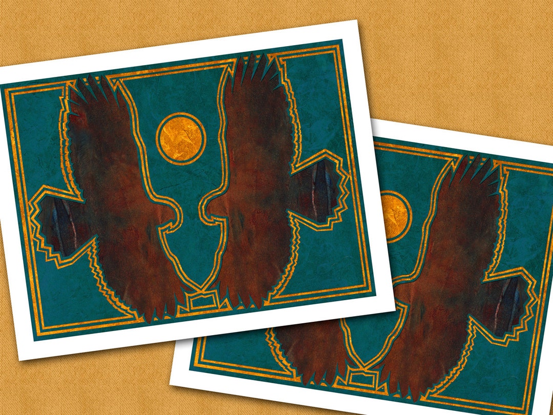 SKY HAWKS - Set of 2 Note Cards - From the Southwest Collection ...