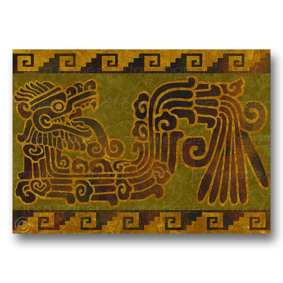Quetzalcóatl - the Plumed Serpent - 4 Color Options - the Southwest ...