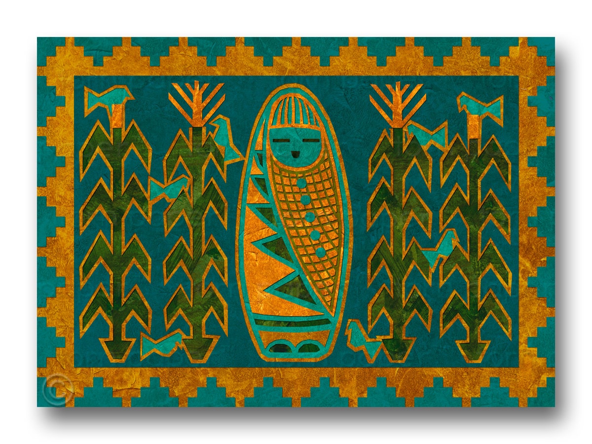 CORN MAIDEN Southwest Collection Available as a Greeting Card, Print ...