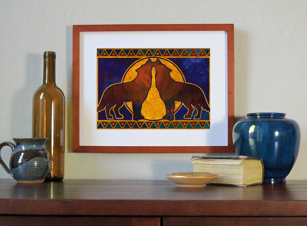 WOLVES Southwest Collection Available as a Greeting Card, Print, or Art ...
