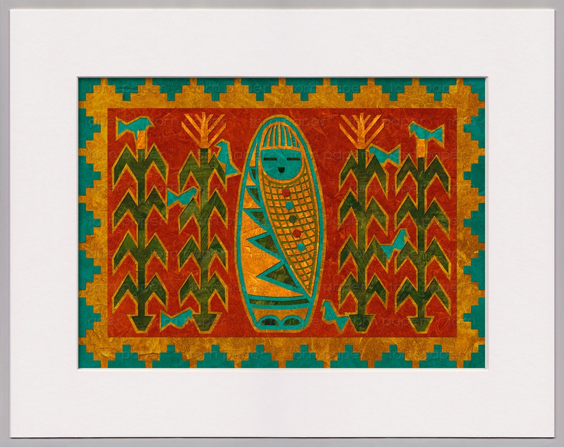CORN MAIDEN Southwest Collection Available as a Greeting Card, Print ...