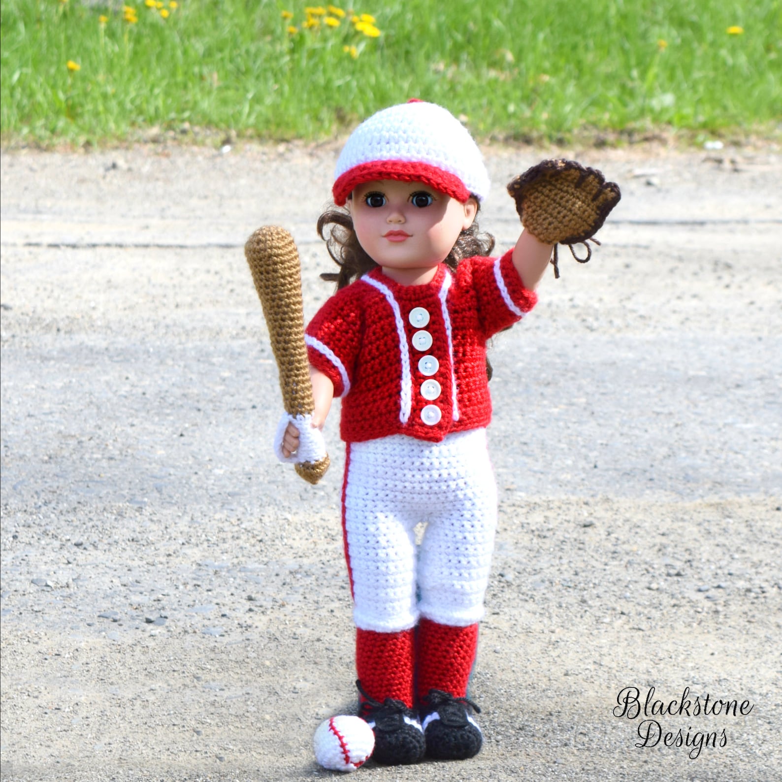 Crochet Doll Clothes Pattern, Baseball Softball Uniform for 18 Inch ...