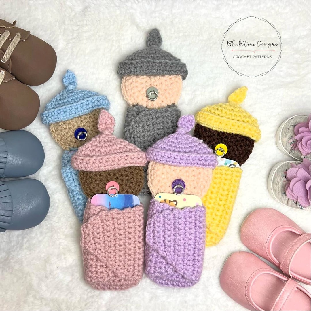 Crochet Gift Card Pattern, New Baby Gift Card Holder, Crochet Gift Card ...