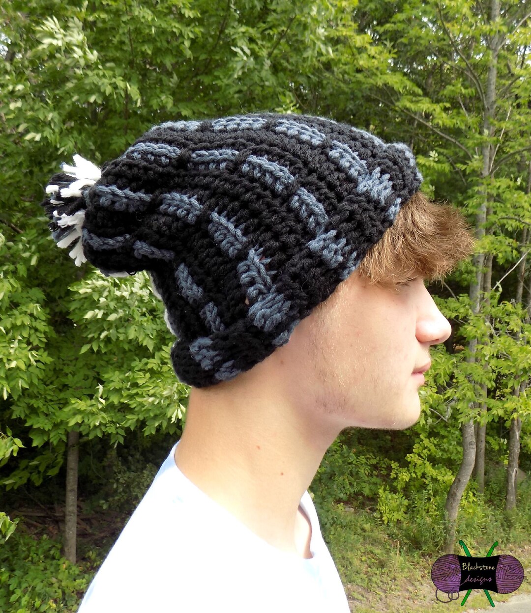 Crochet Beanie Pattern, Freshman Slouch, Beanie, Toque, Slouch Hat ...