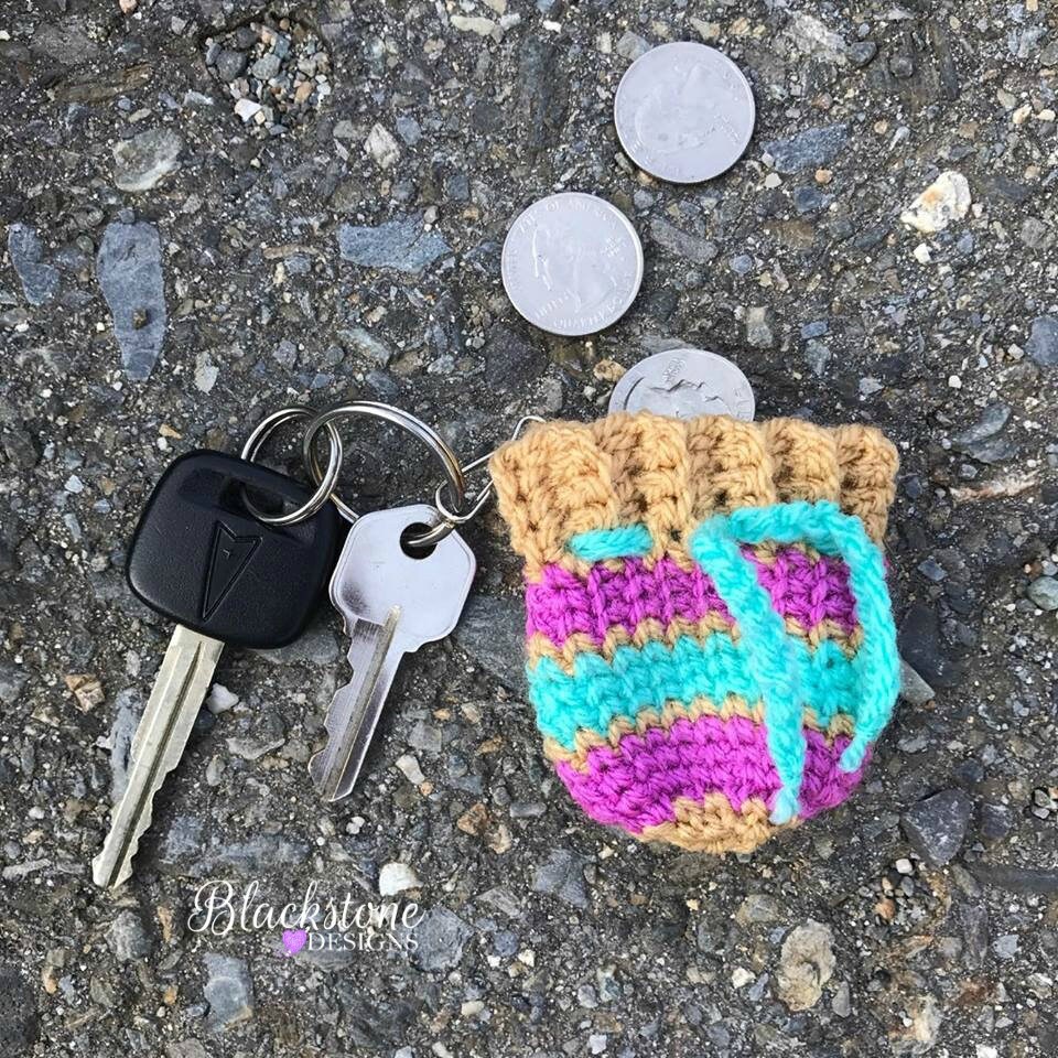 Crochet Pouch Pattern, Keyring Pouch, Crochet Keychain, Crochet Pouch ...