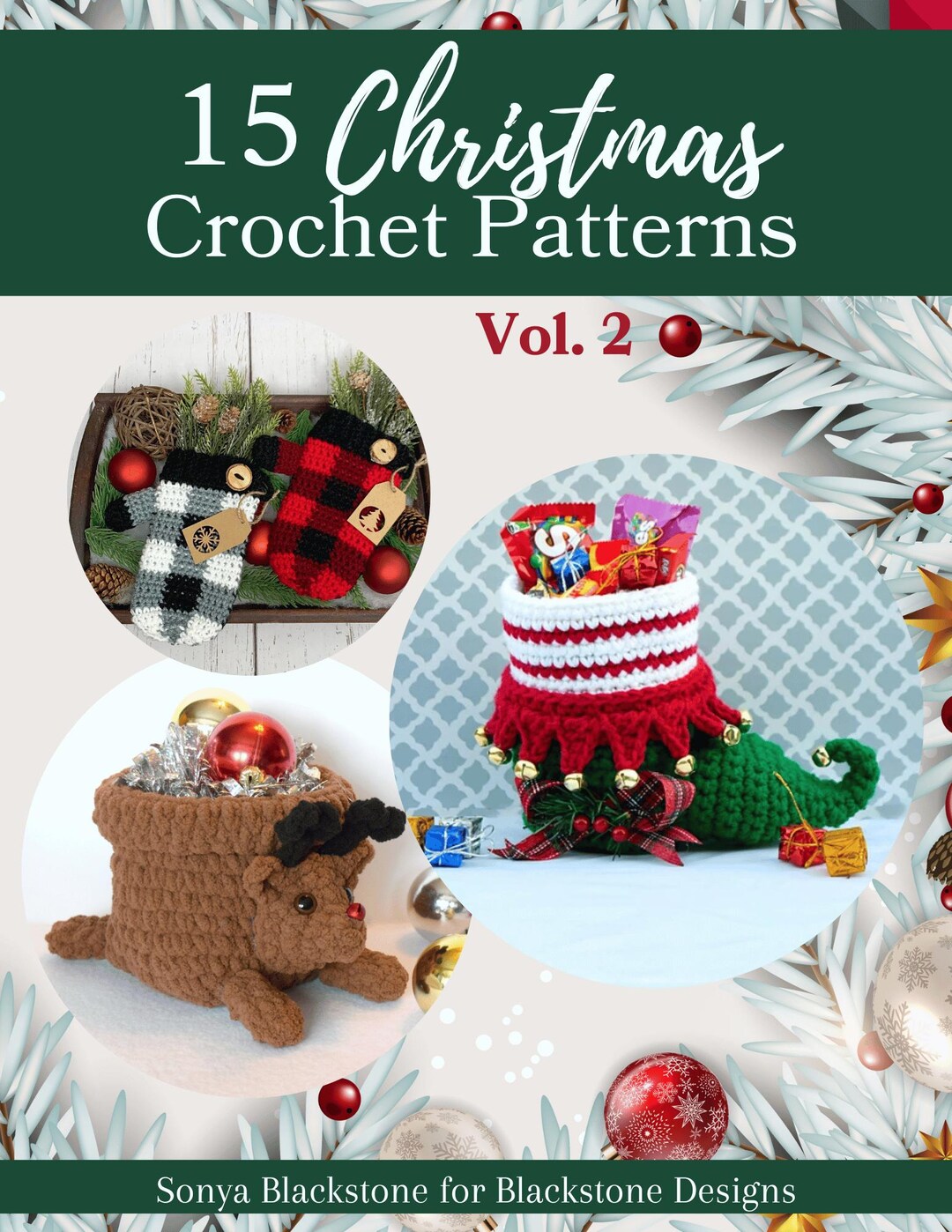 15 Christmas Crochet Patterns Ebook Volume 2, Crochet Christmas ...