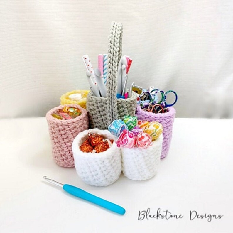 Organizer Caddy PDF Crochet Pattern ONLY Organization - Etsy
