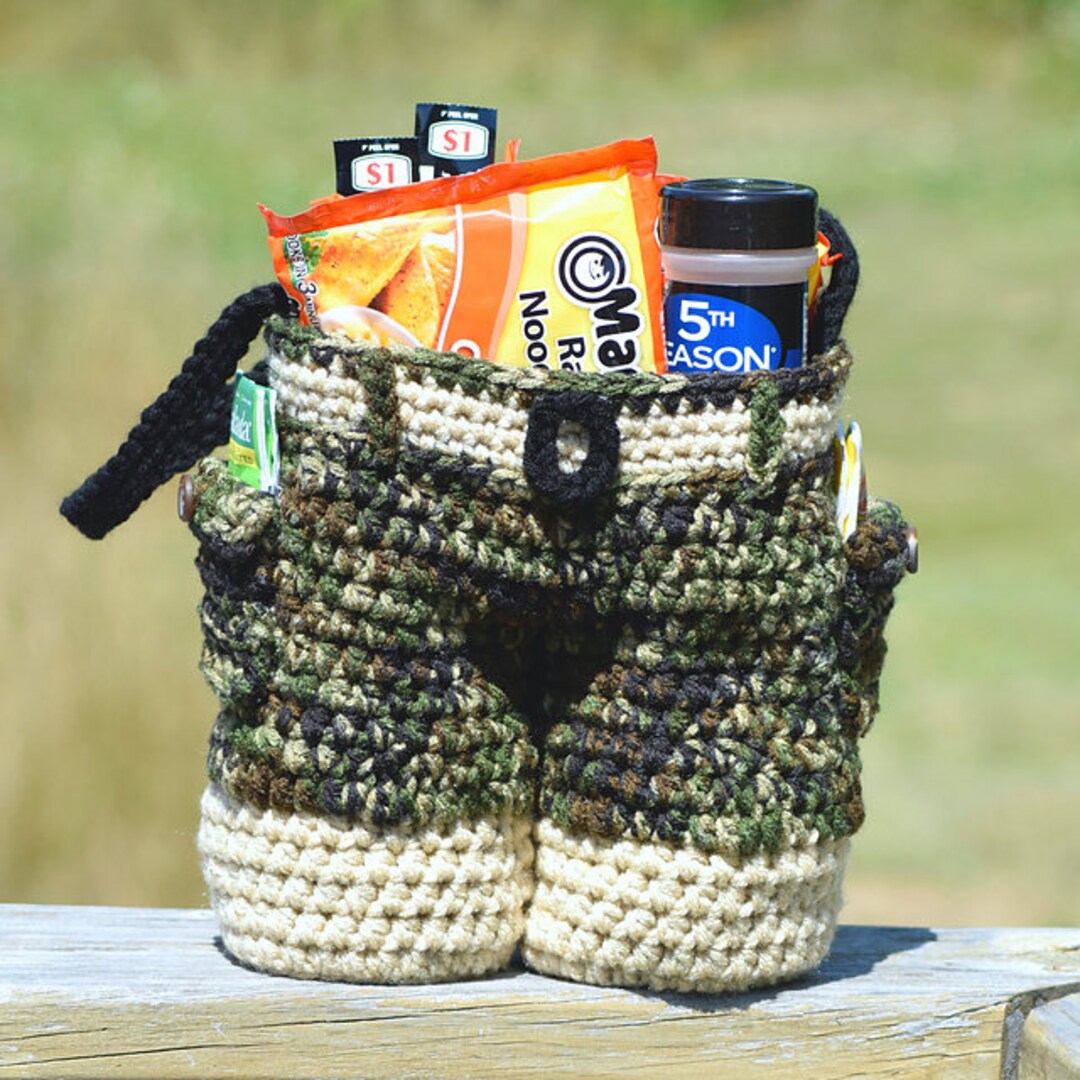 Crochet Pattern: Armed Forces Gift Basket, Crochet Basket Pattern ...