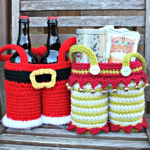 Crochet Pattern: Santa Pants Gift Basket, Crochet Basket Pattern ...