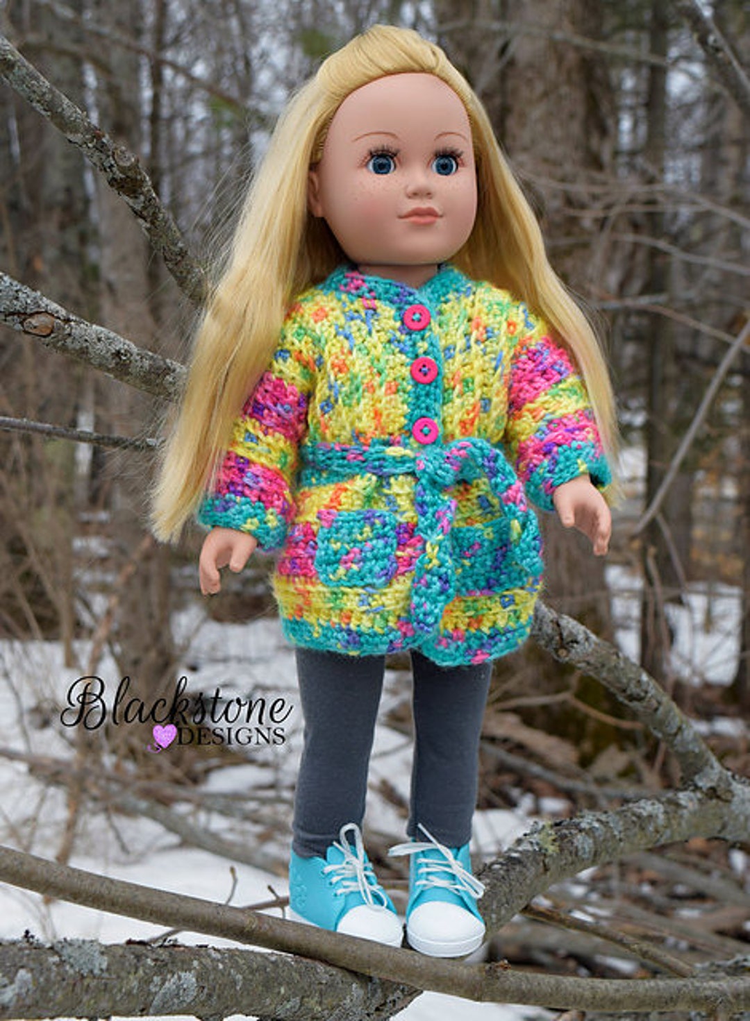 Crochet Cardigan Pattern, Goody Gumdrops Coatigan DOLL, Winter, Fall ...