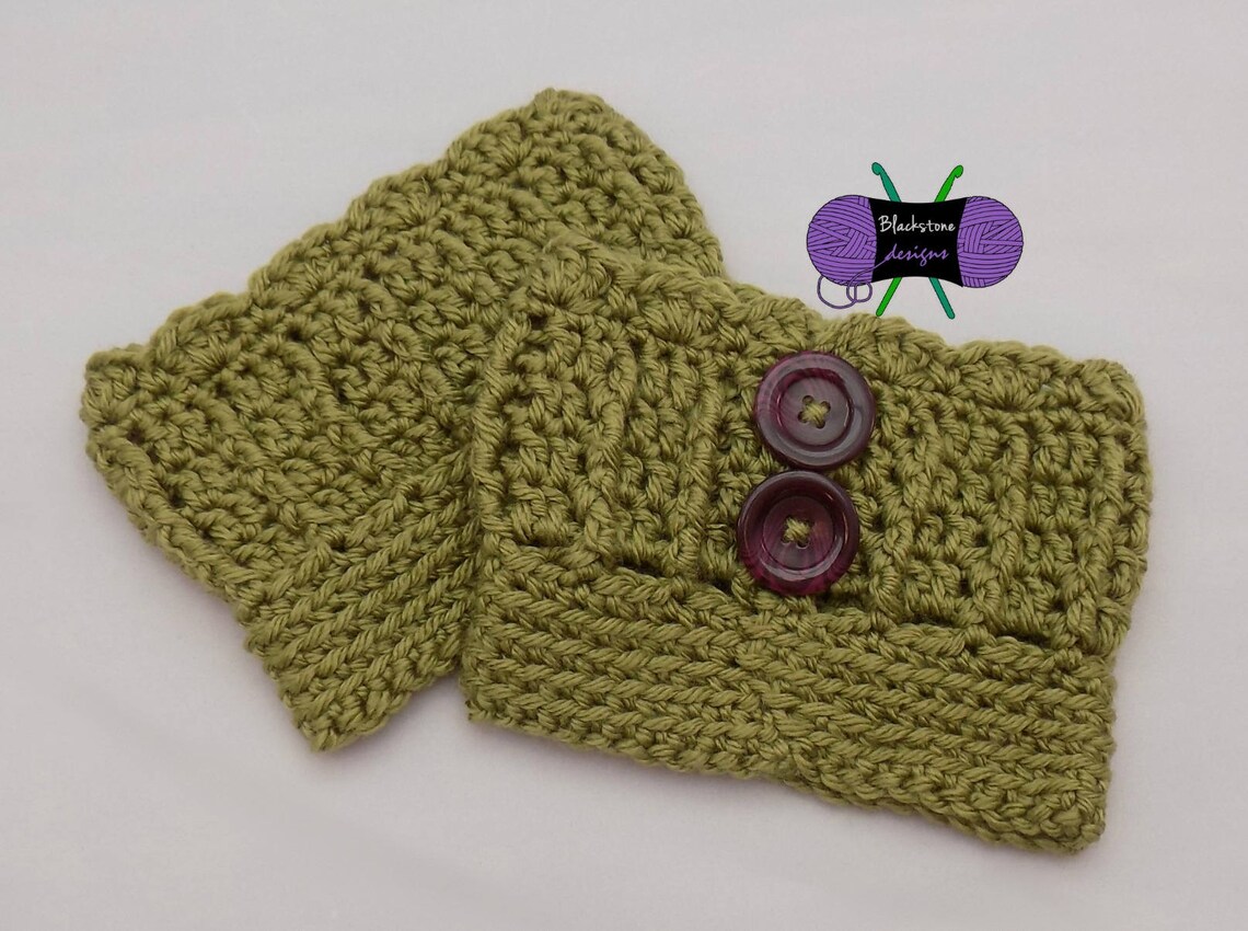 Crochet Cuff Pattern, Simply Stylish Boot Cuffs, Winter, Fall, Snow ...