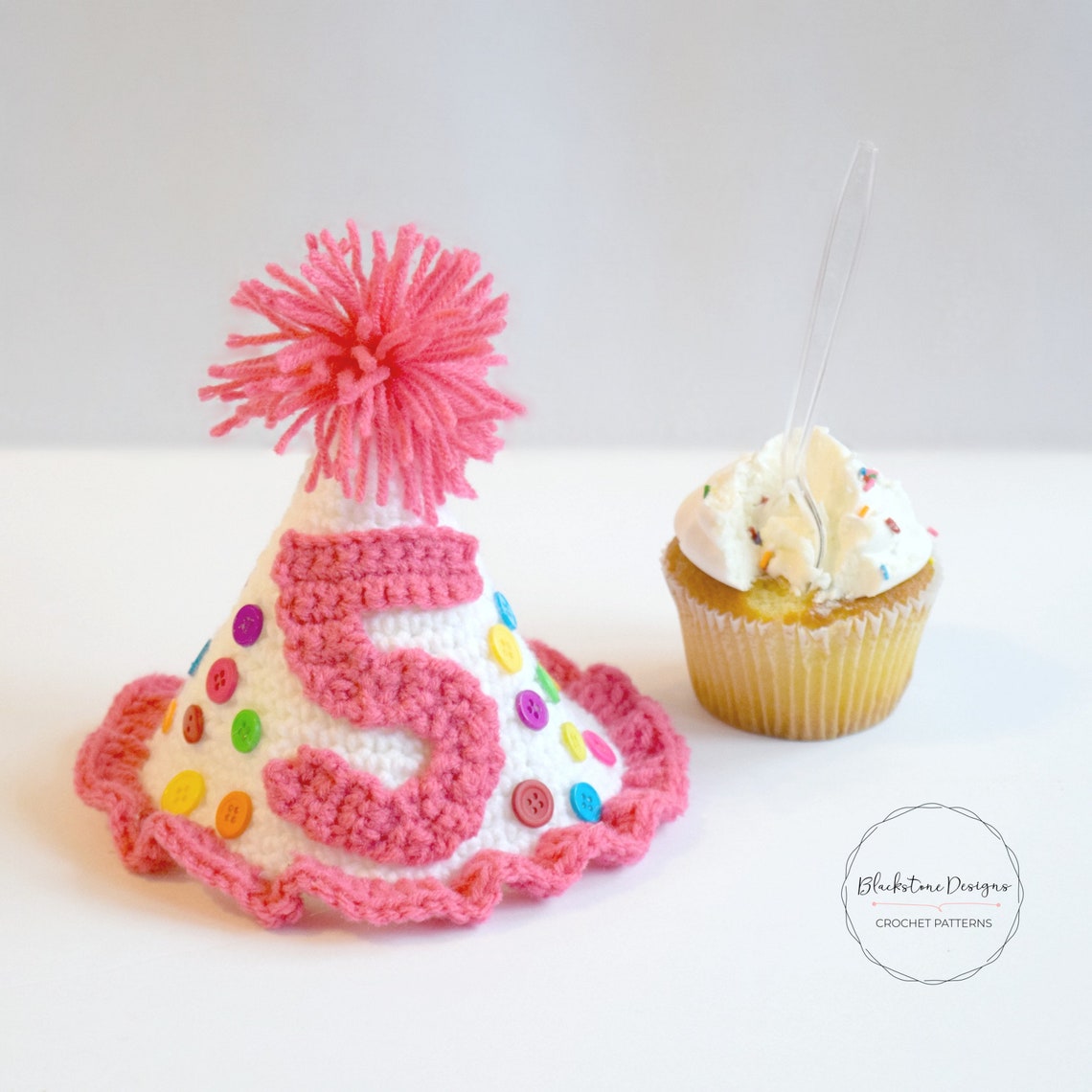 Crochet Hat Pattern, Birthday Party Hat, Crochet Pattern for Birthday ...
