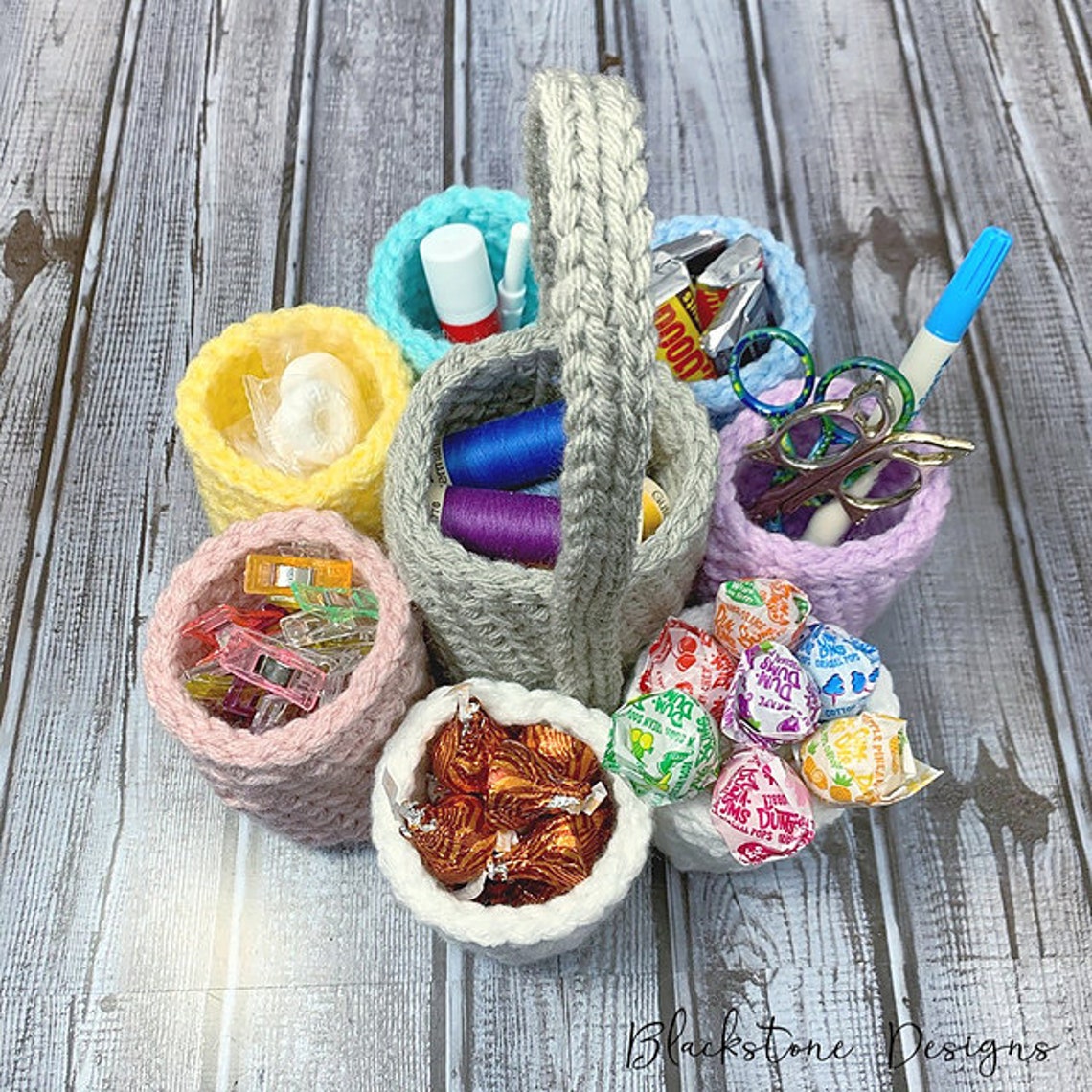 Organizer Caddy PDF Crochet Pattern ONLY Organization - Etsy