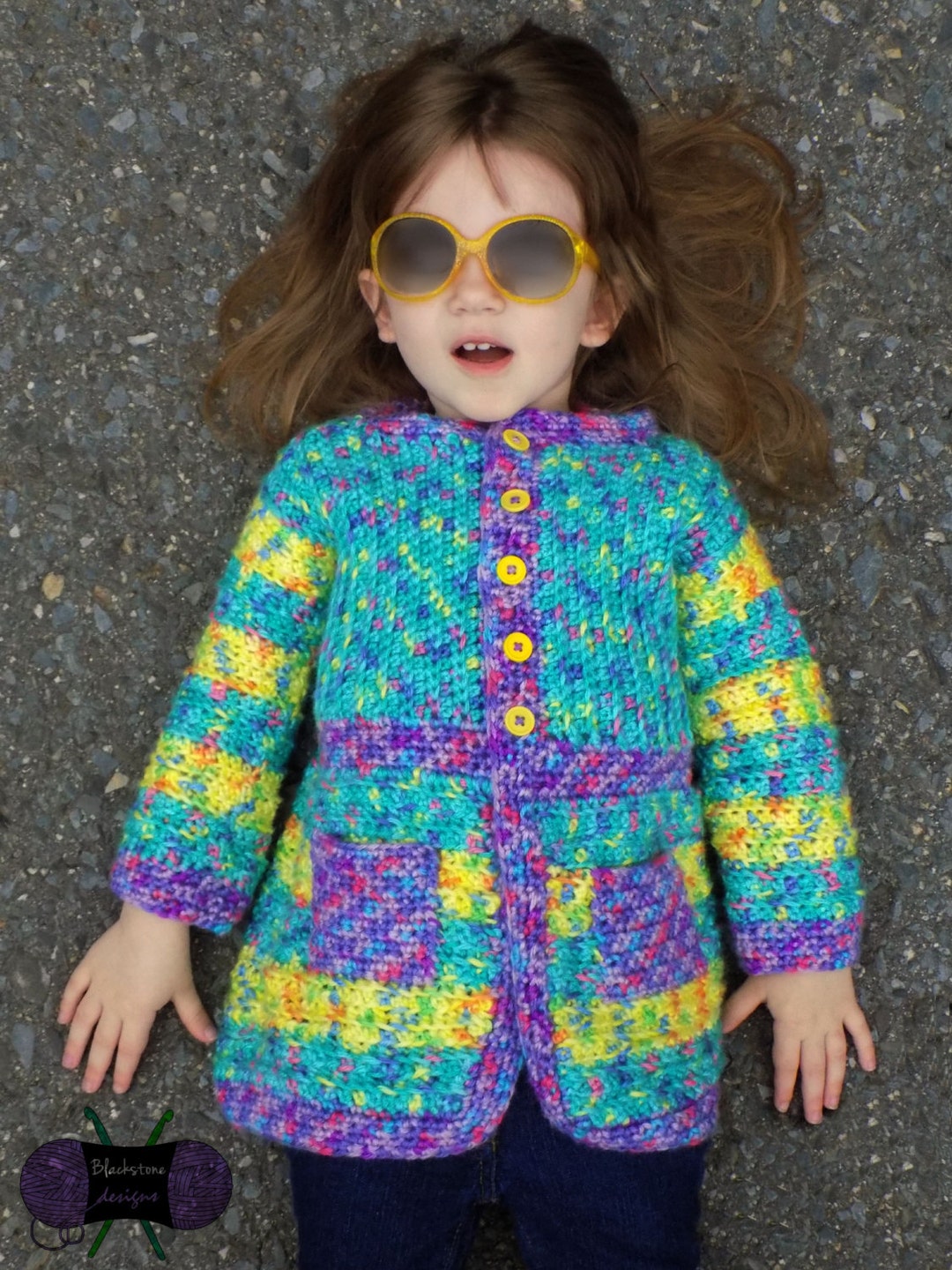 Crochet Cardigan Pattern, Goody Gumdrops Coatigan CHILD, Crochet ...