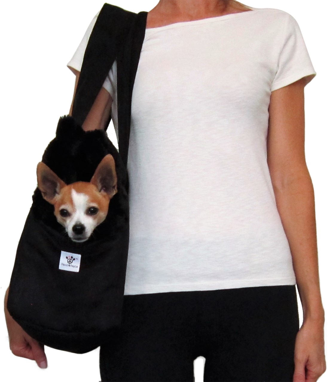 Dog Carrier - Black Microsuede With Black Faux Fur - Etsy
