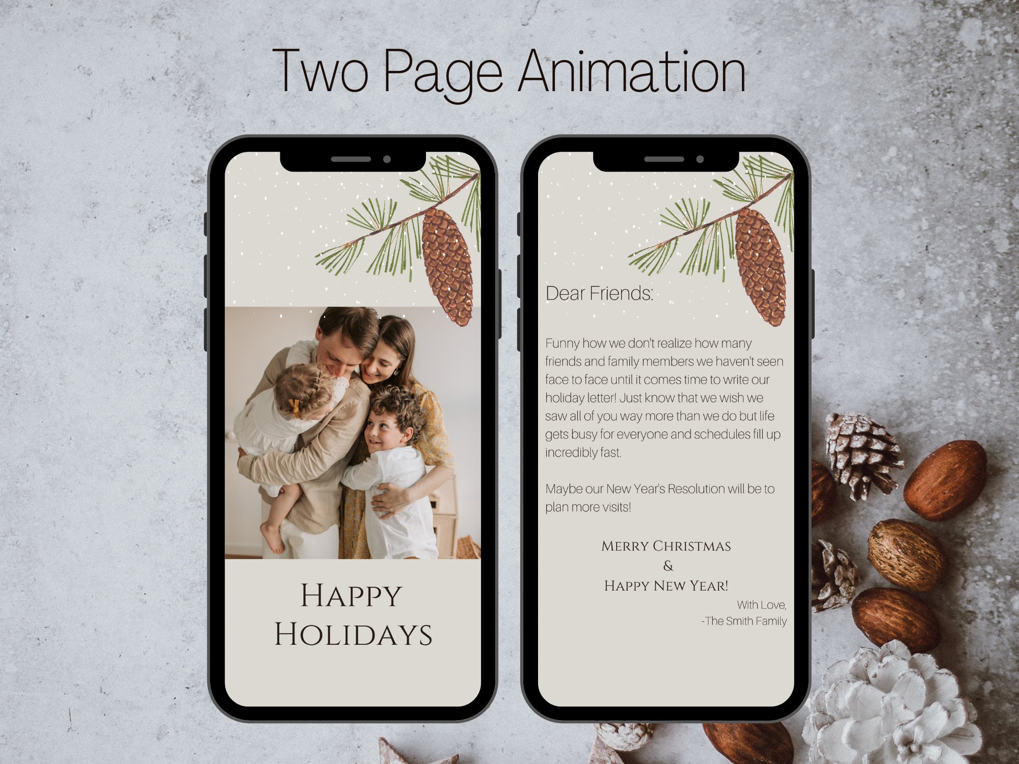 Animated Christmas Ecard Digital Christmas Card Christmas Card to Send ...