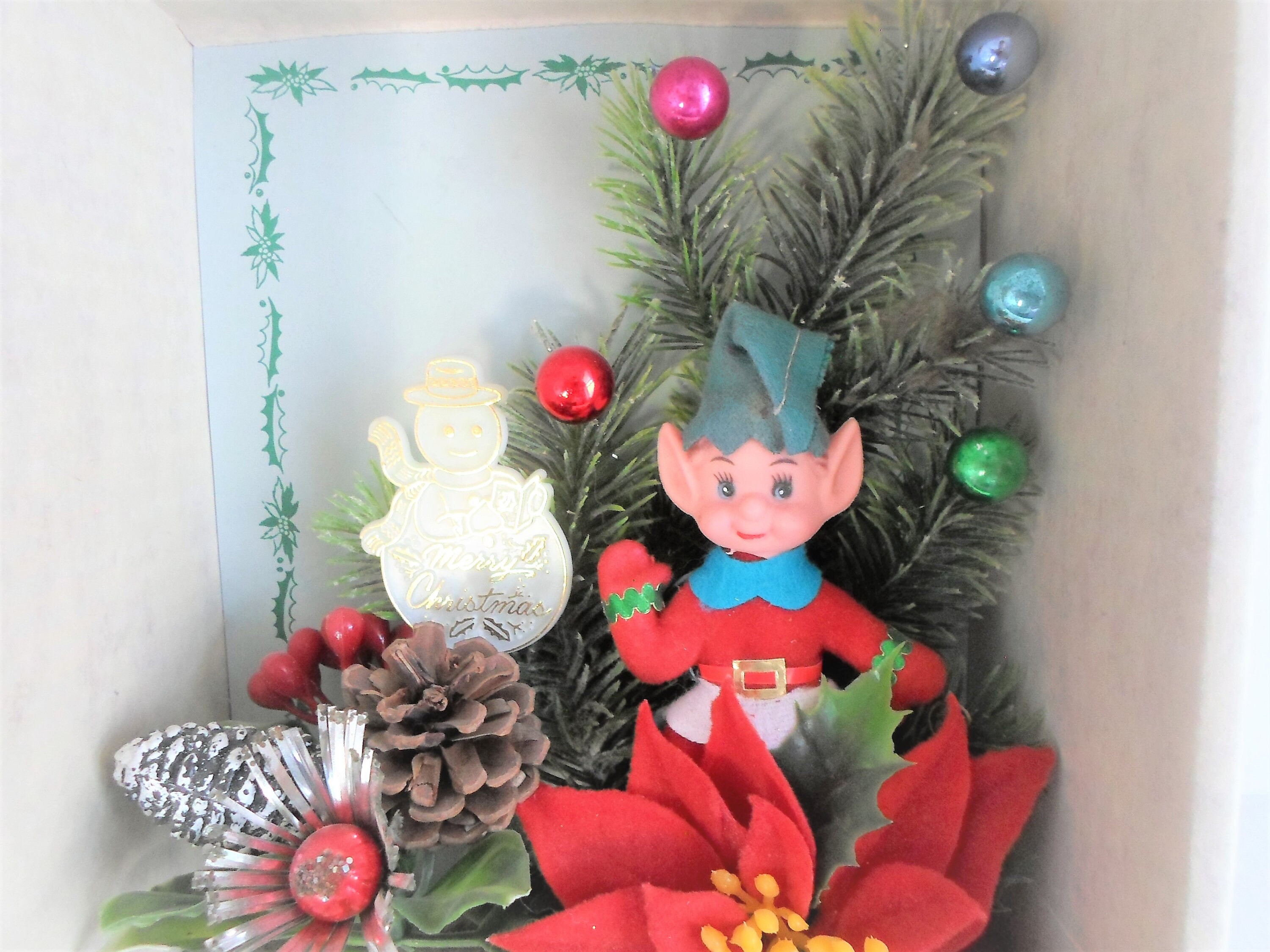 Christmas Decoration Christmas Shadow Box Pixie Shadow Box | Etsy