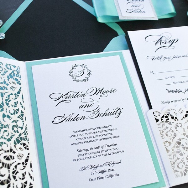 Invitation Turquoise - Etsy