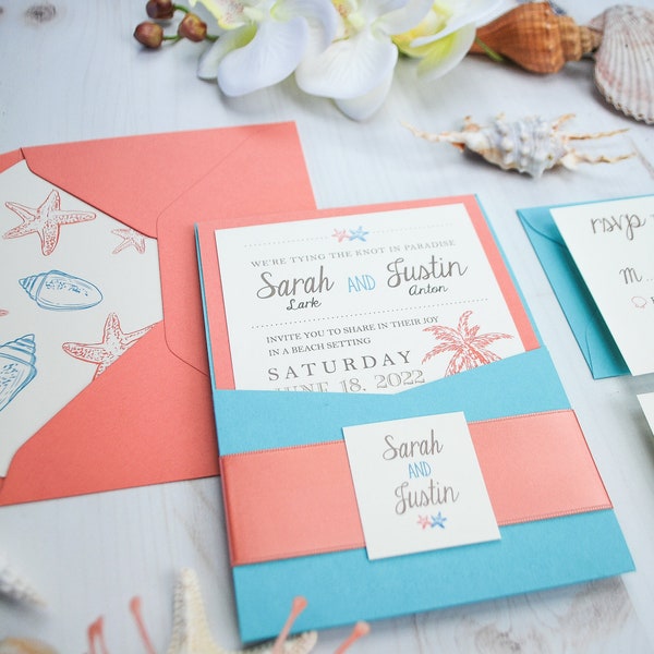 Coral Wedding - Etsy