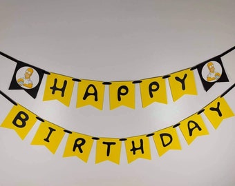 The Simpsons Birthday Banner - Etsy