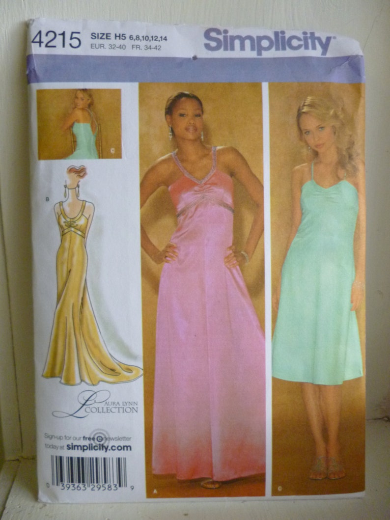 Simplicity 4215 Evening Gown or Prom Dress Laura Lynn - Etsy
