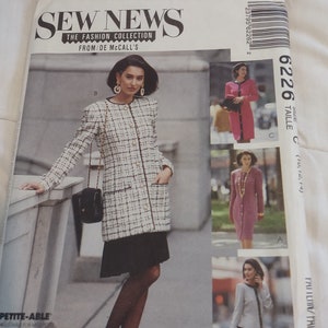 Vintage Chanel-inspired Sewing Pattern Mccall's 6226 Sew News the ...