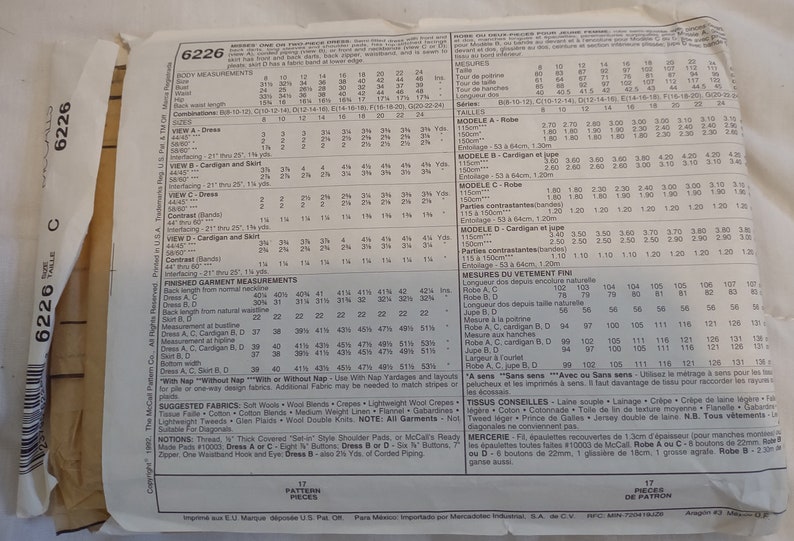 Vintage Chanel-inspired Sewing Pattern Mccall's 6226 Sew News the ...