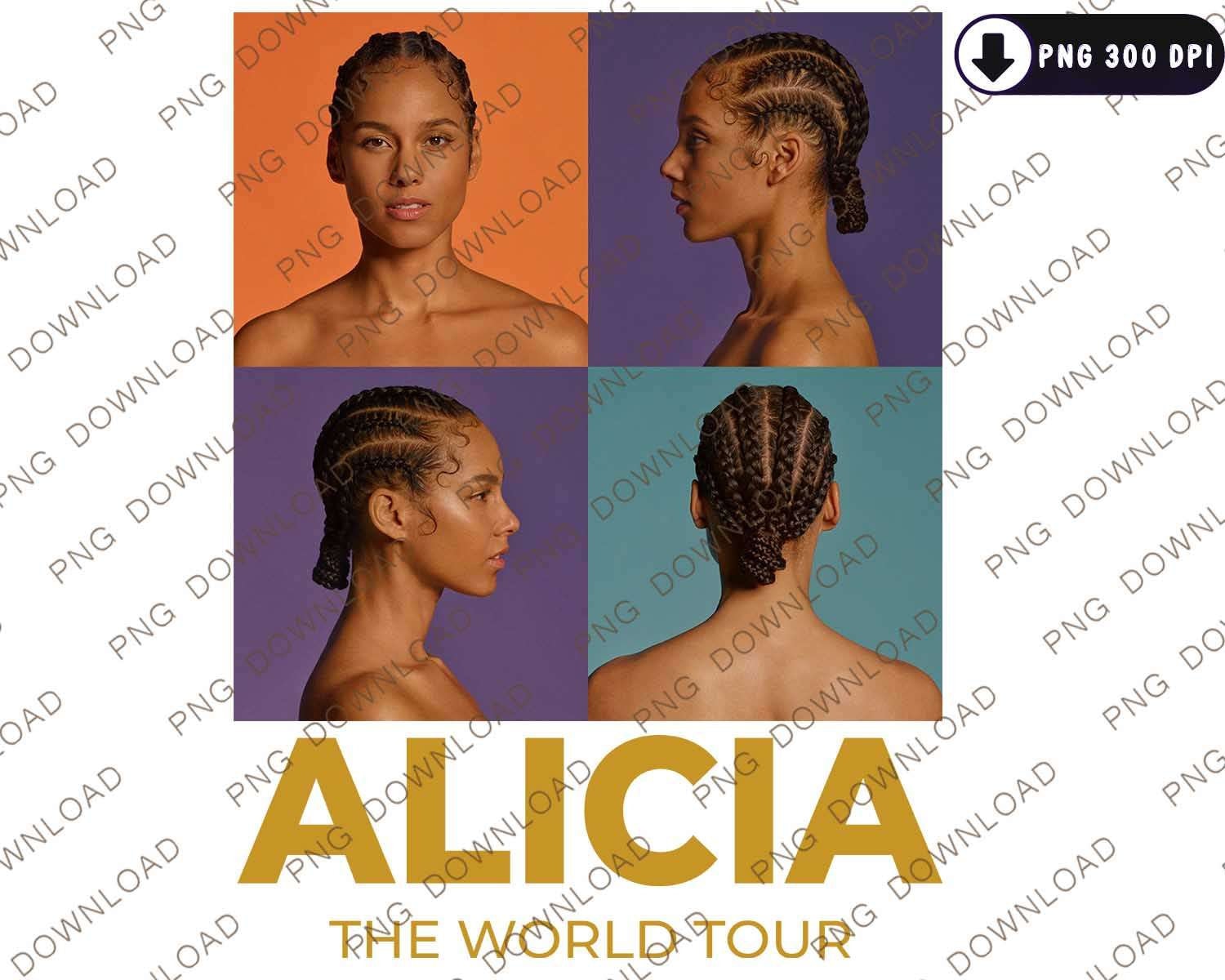 Alicia Keys Wall Print, Alicia Keys Png for Tumblers, Alicia Keys ...