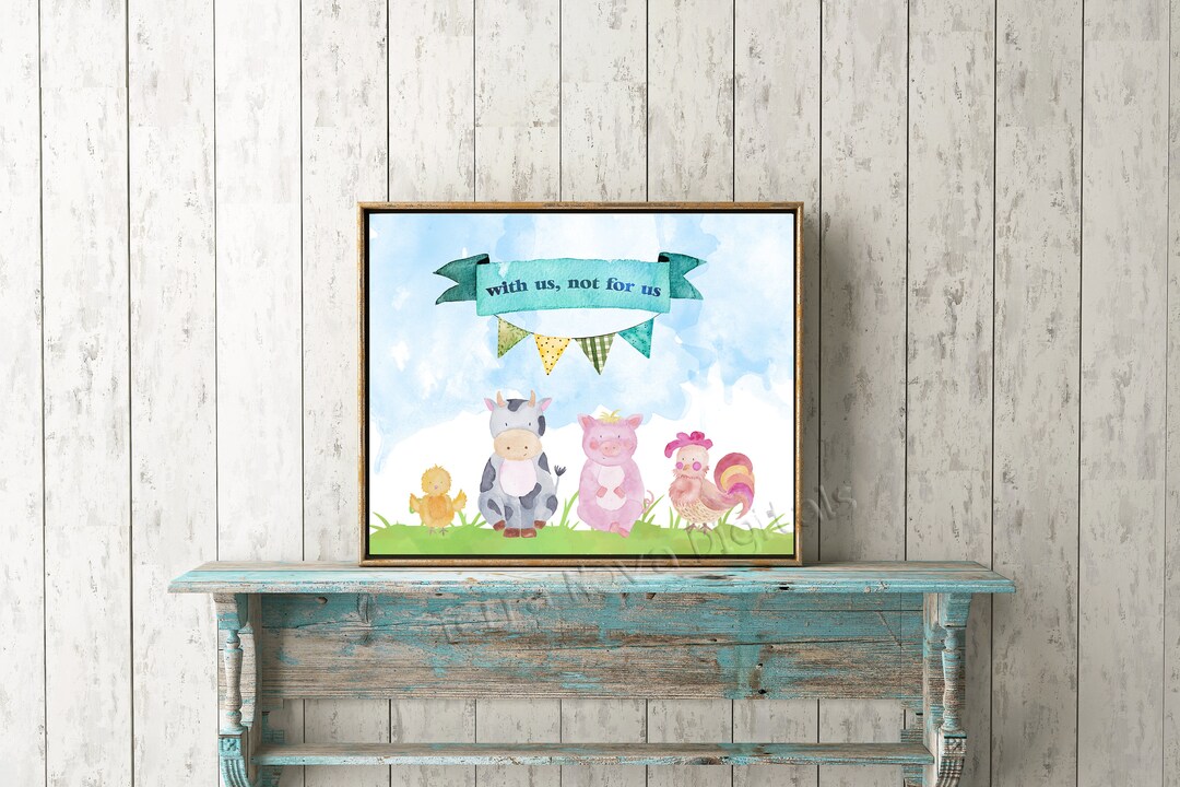 With Us Not for Us 10 X 8 Digital Art Print Home Printable Decor ...