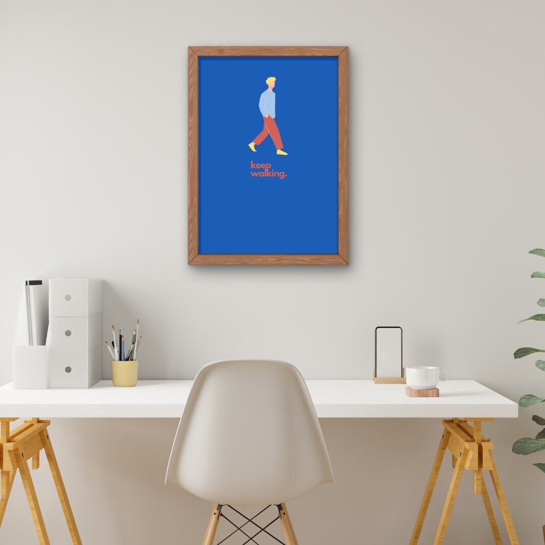 Keep Walking, Quote Wall Art, Printable Wall Decor - Etsy