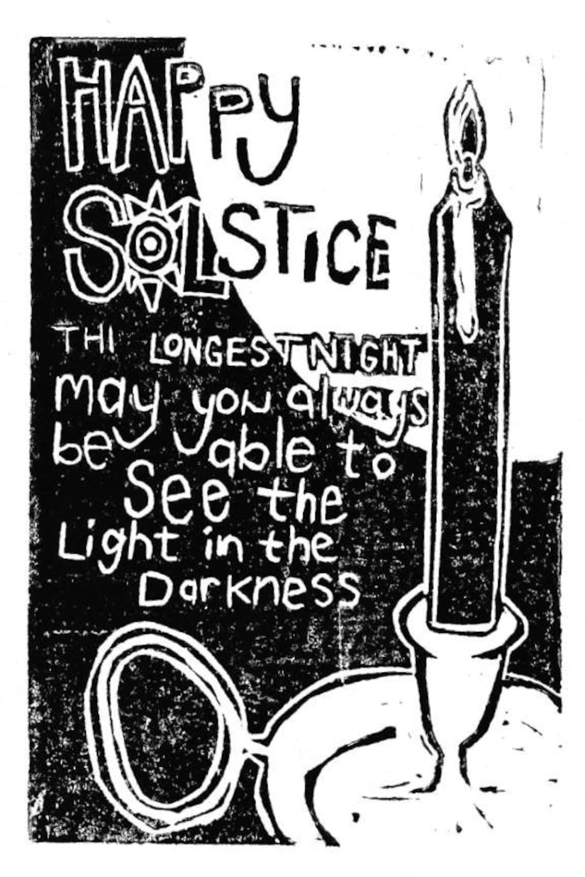 Winter Solstice Card- Printable - Etsy