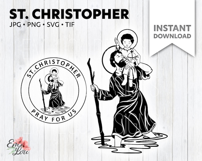 St. Christopher - SVG - Etsy