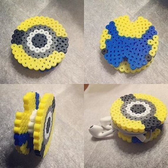 Electronics & Accessories Perler Bead Headphone Holder Minion Audio ...