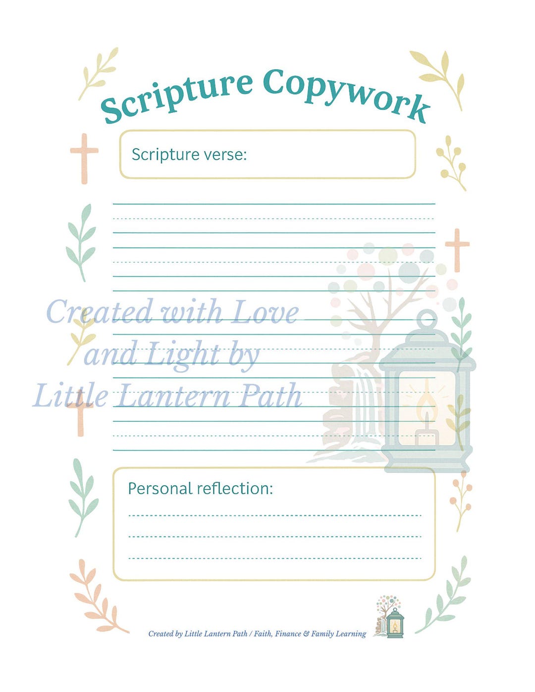 Scripture Reflection Worksheet | Bible Study PDF | Christian Homeschool ...