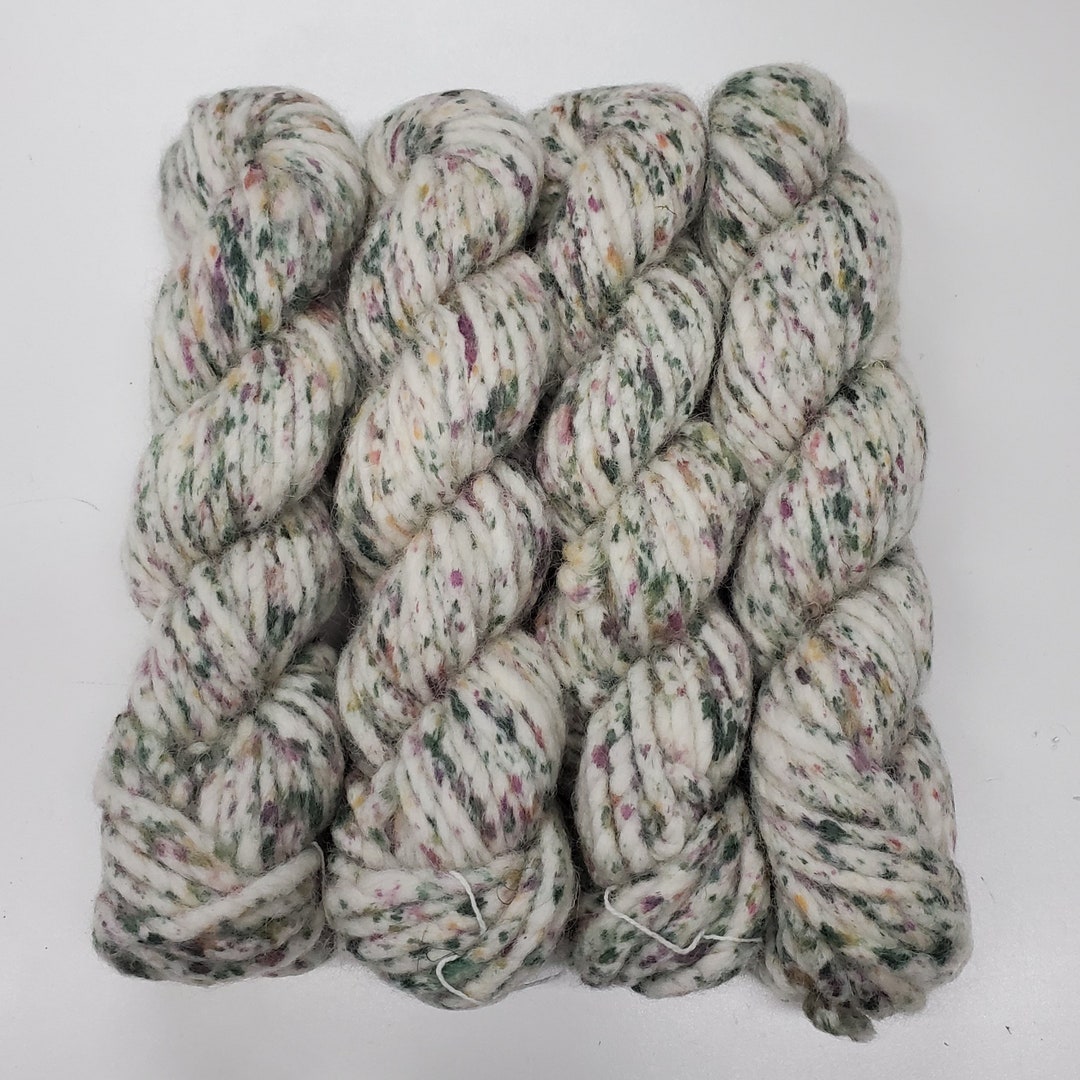 100% Recycled Tye Dye Wool Yarn , 2 Ply Bulky Yarn, 100g per Skein ...