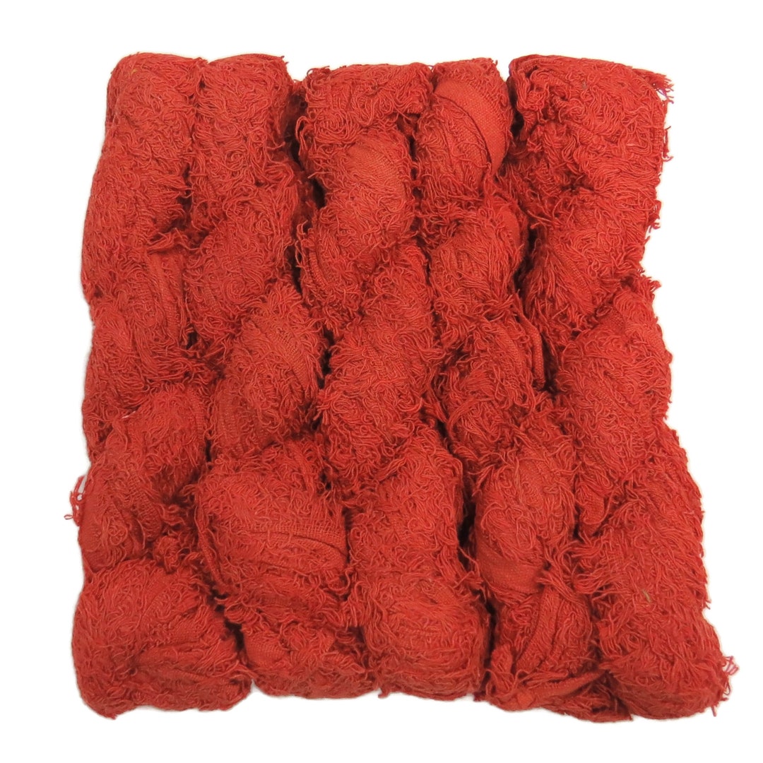 New! Fuzzy Cotton Brushed Vegan Yarn Color: Burnt Orange - Etsy