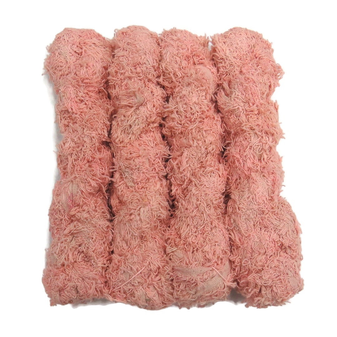 New Fuzzy Cotton Brushed Vegan Yarn Color: Light Salmon - Etsy