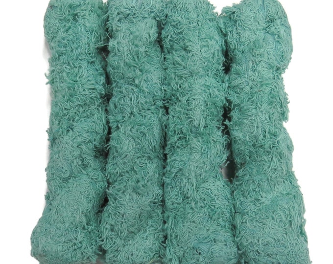 New! Fuzzy Cotton Brushed Vegan Yarn Color: Winter Green - Etsy