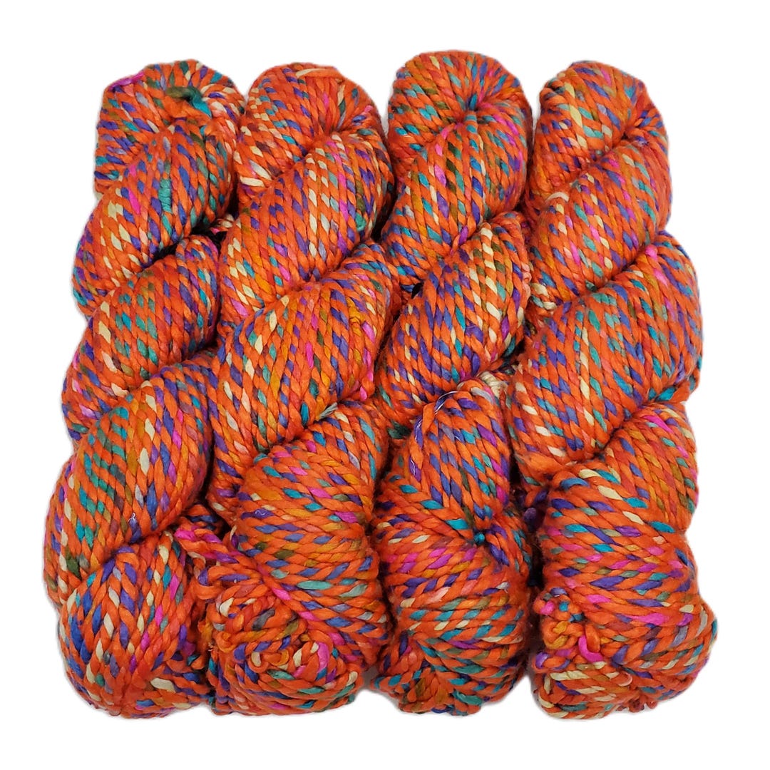 New! Candy Mulberry Silk Yarn, Color: Crimson - Etsy