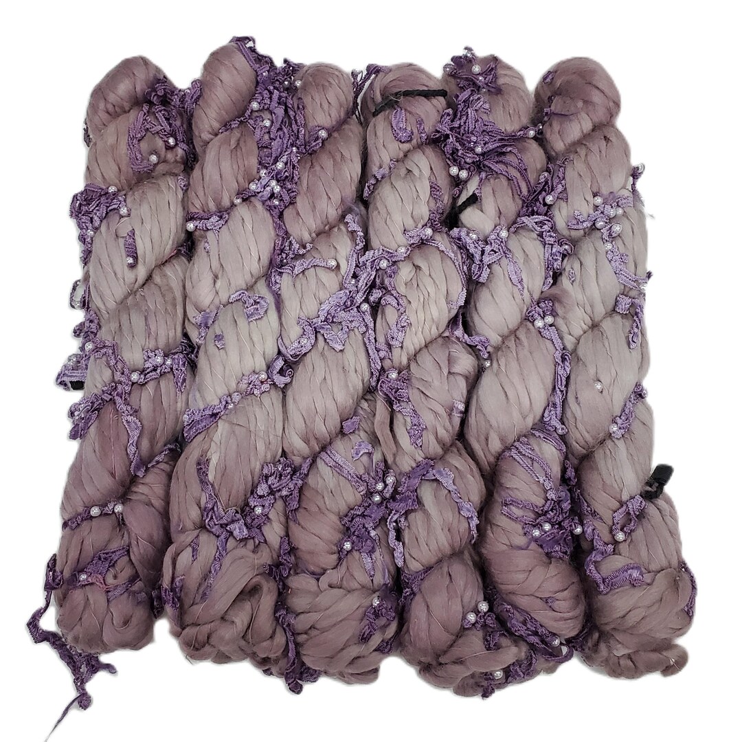 New! Handspun Acrylic Lace / Pearl Art Yarn, Color: Blossom - Etsy