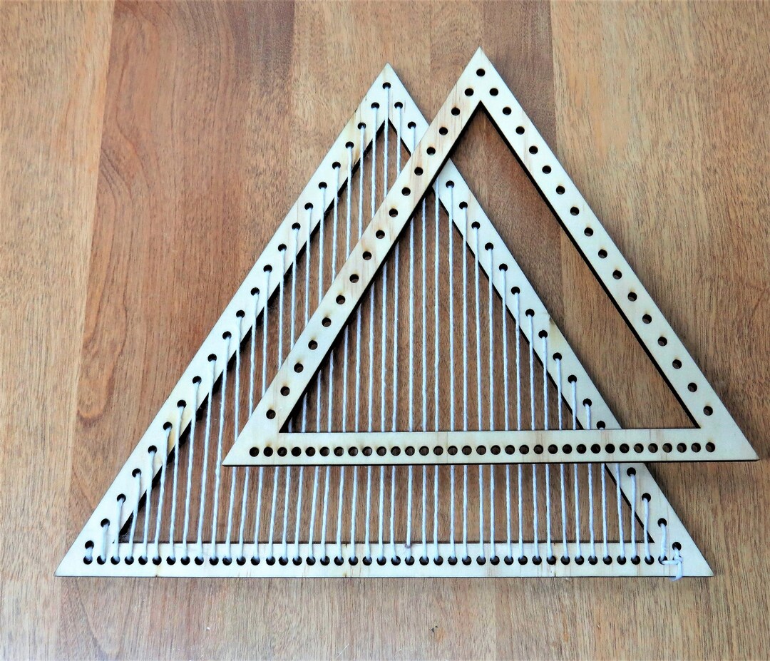 Triangle Weaving Frame Loom, Woven Wall Art , to Tapestry Weaving ...