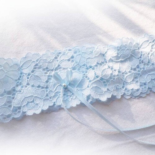 Something Blue Wedding Garter Blue Bridal Garter Blue Lace - Etsy