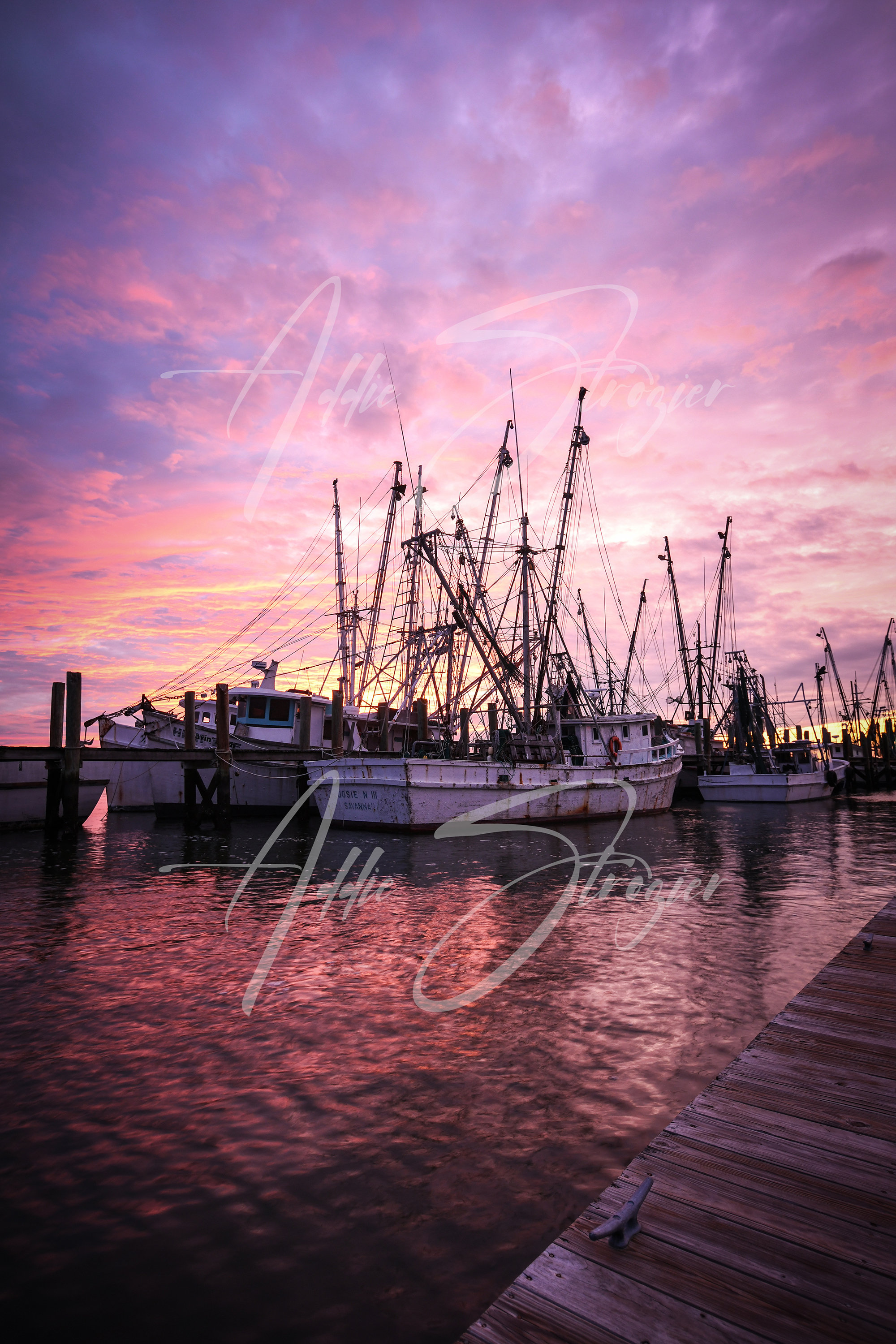Port Royal, Nautical Shrimp Boat Sunset / South Carolina / Photography ...