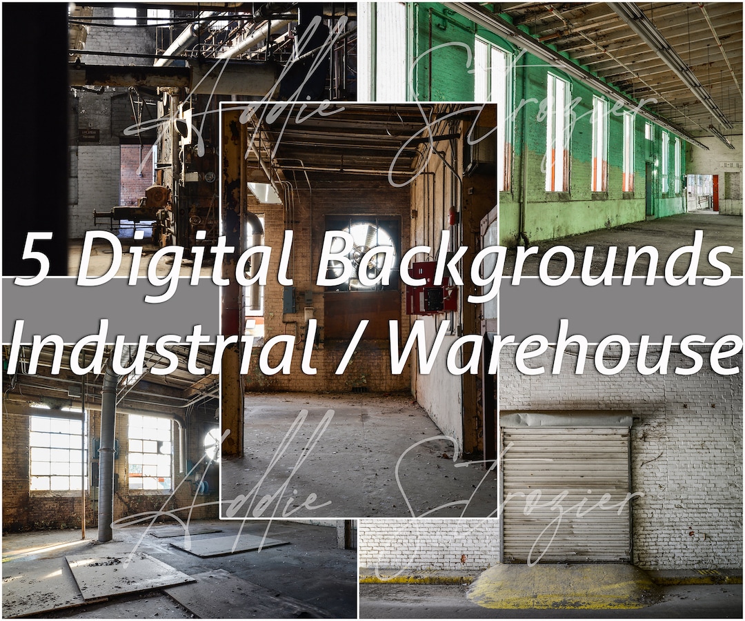 Industrial Digital Backgrounds - 5 JPG Files for Composite Photography ...