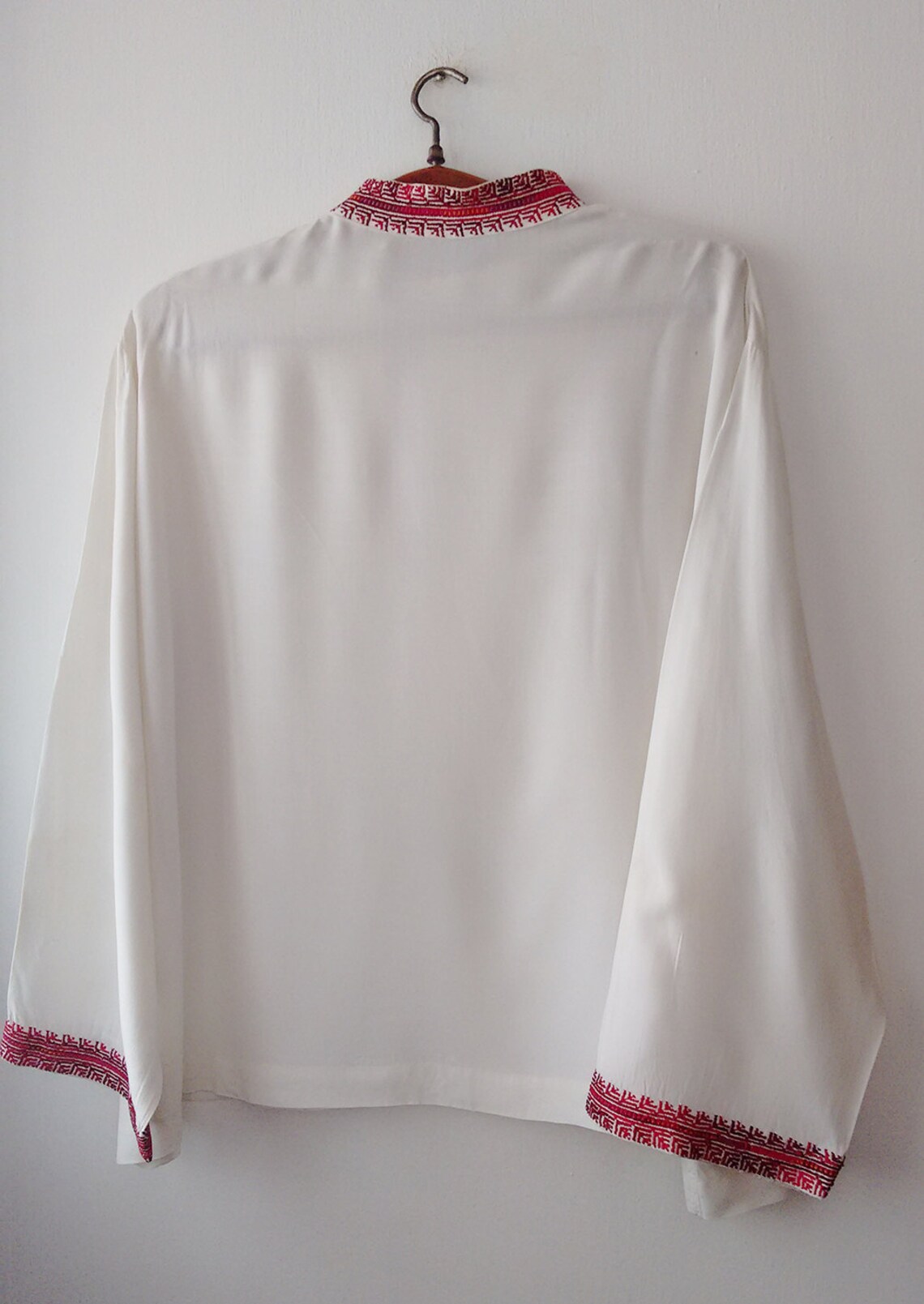 Vintage Embroidery Shirt ,red Embroidery,hand Made Embroidery,balkan ...