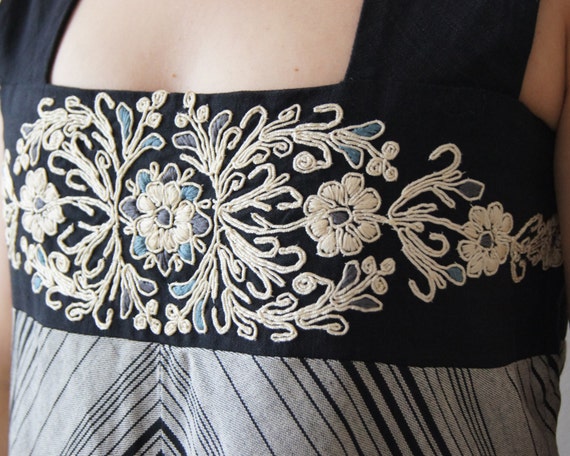 MASKIT Dress 1960'S vintage Stunning Handmade Embro… - Gem