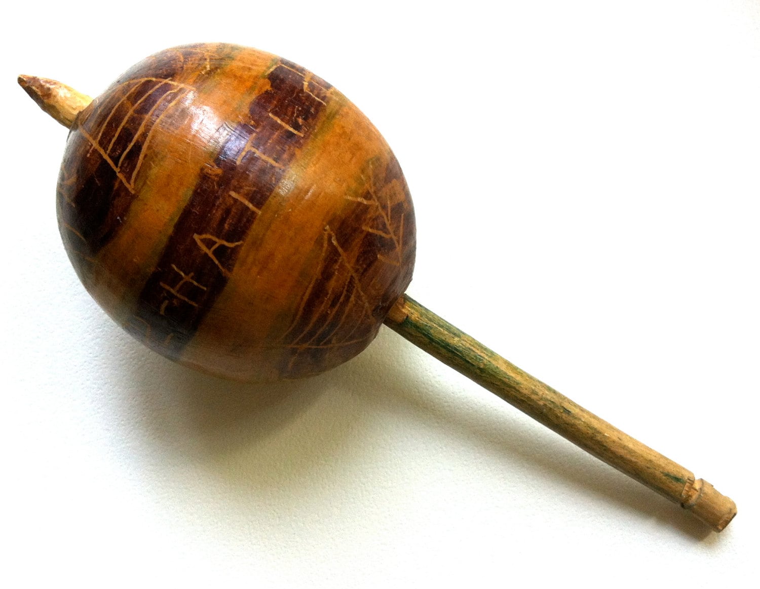 HAITI Single Maraca. Rare ! EXTREMELY Rare! Handmade & Carved. Circa ...