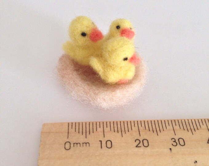 Tiny Micro Needle Felted Chicken - Etsy