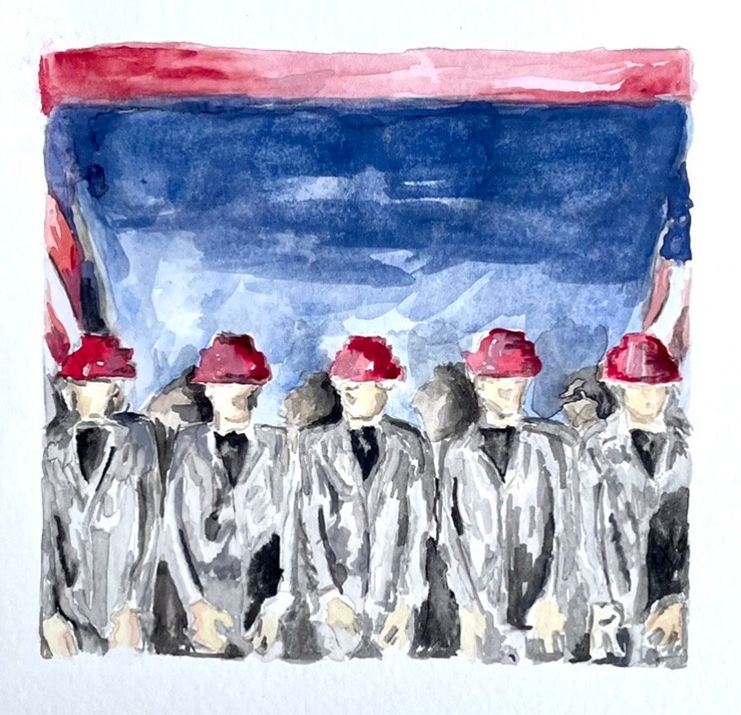 DEVO Watercolor Print Abstracted Devo Freedom of Choice - Etsy